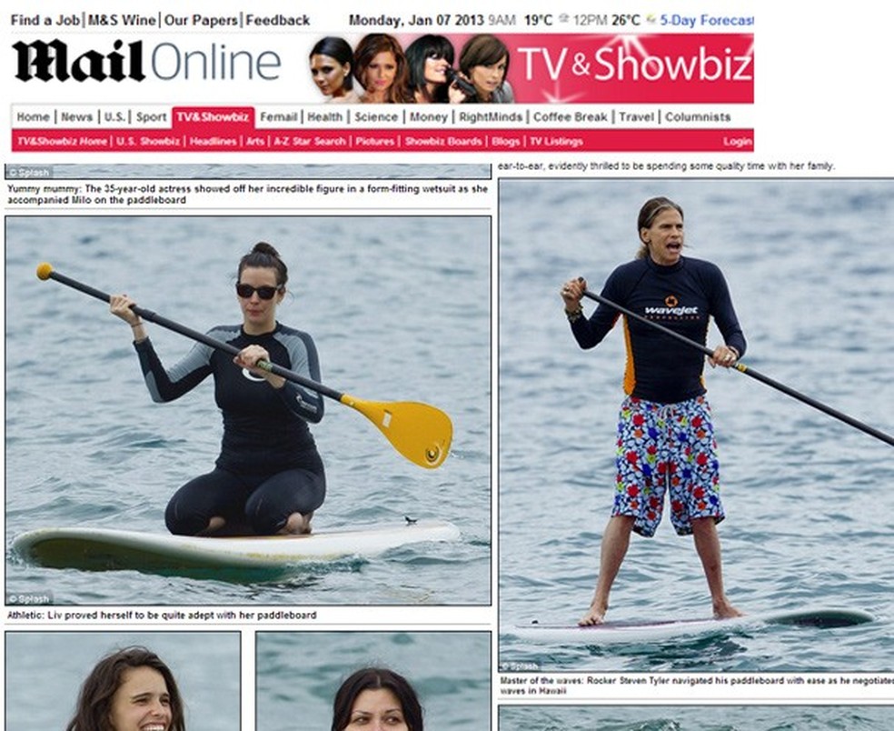 Família Tyler esportista (quem diria!)