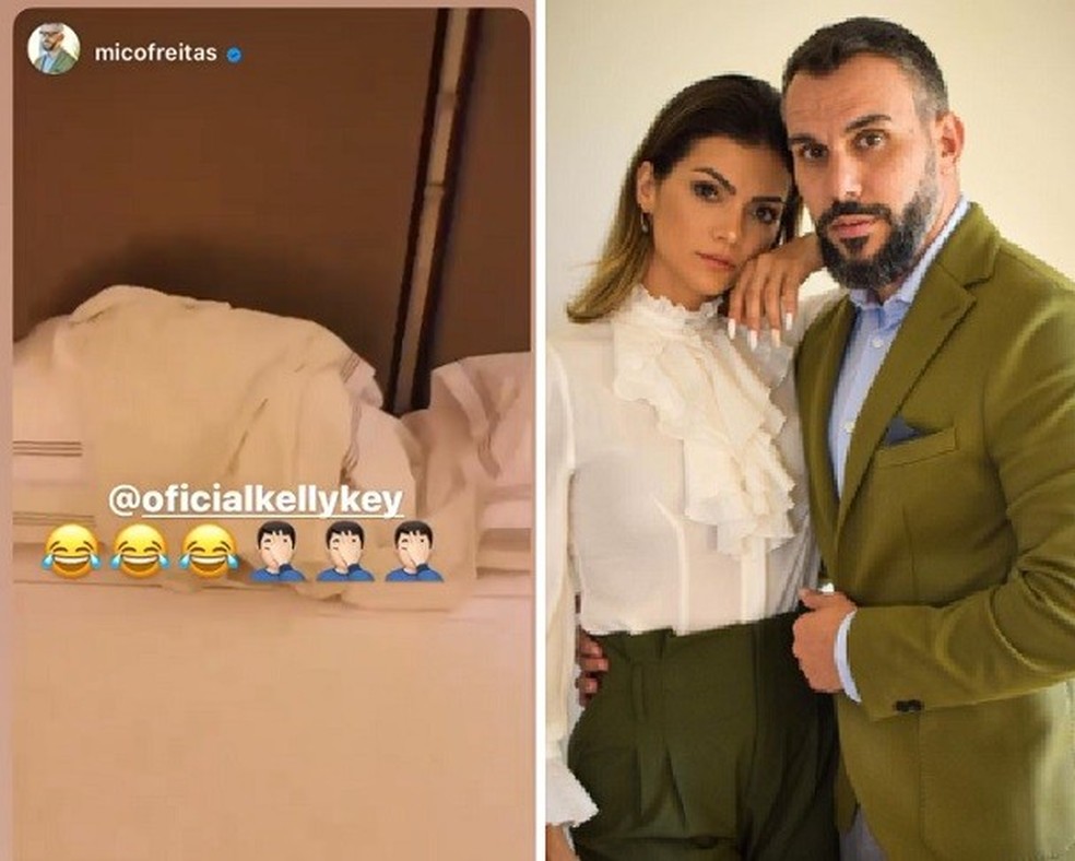 Mico Freitas provoca Kelly Key com toalha molhada no travesseiro e ...