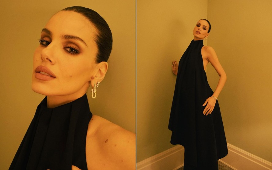 À espera da primeira filha, Camila Queiroz exibe barriguinha de grávida