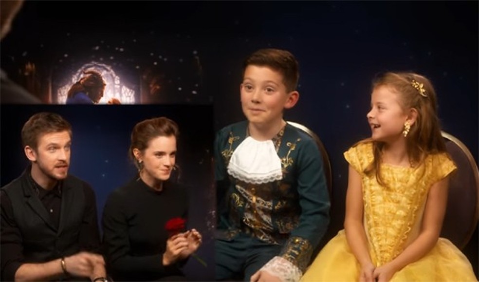 A Bela e a Fera: Emma Watson e Dan Steves são entrevistados por versão ...