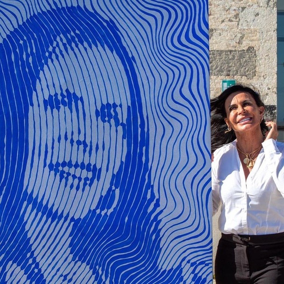 Gretchen ganha homenagem de artista plástico em Mônaco