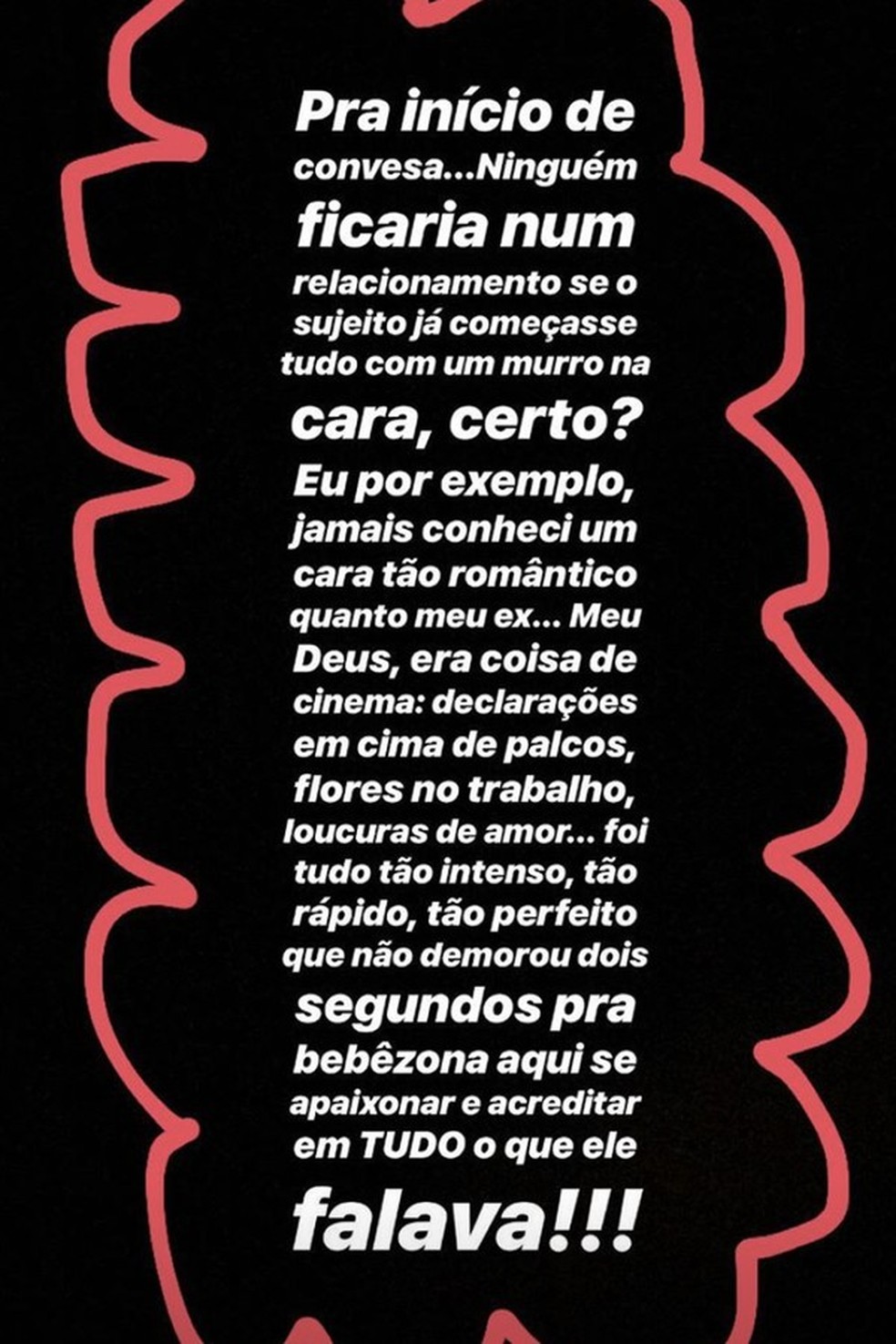 Modelo encoraja seguidoras ao relatar abuso sofrido em seu relacionamento