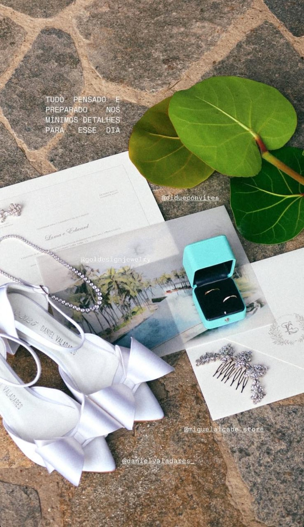 Um zoom no vestido de noiva de Luma César, filha de Elaine Mickely e ...