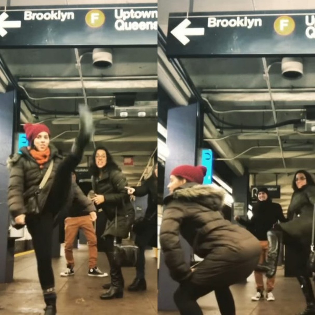 Em Nova York, Thati Lopes dança funk em estação de metro