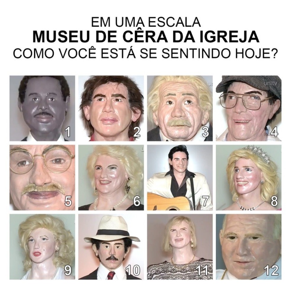 Museu de cera dentro de igreja vira meme e viraliza nas redes sociais