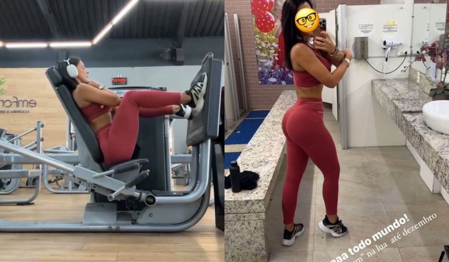 Ivy Moraes treina e exibe corpo escultural: 'Bumbum na lua'