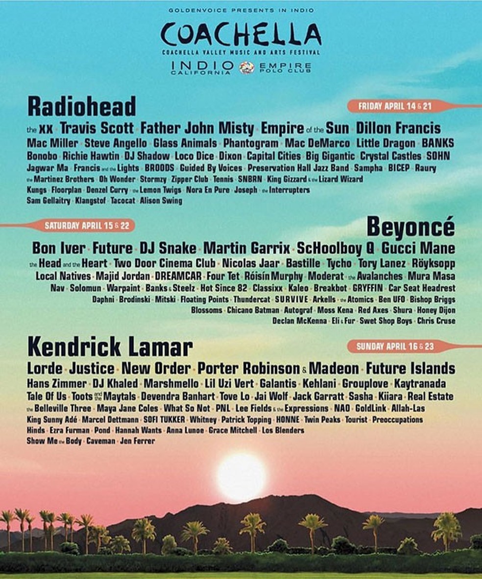 Beyoncé é confirmada como principal atração do Coachella Festival