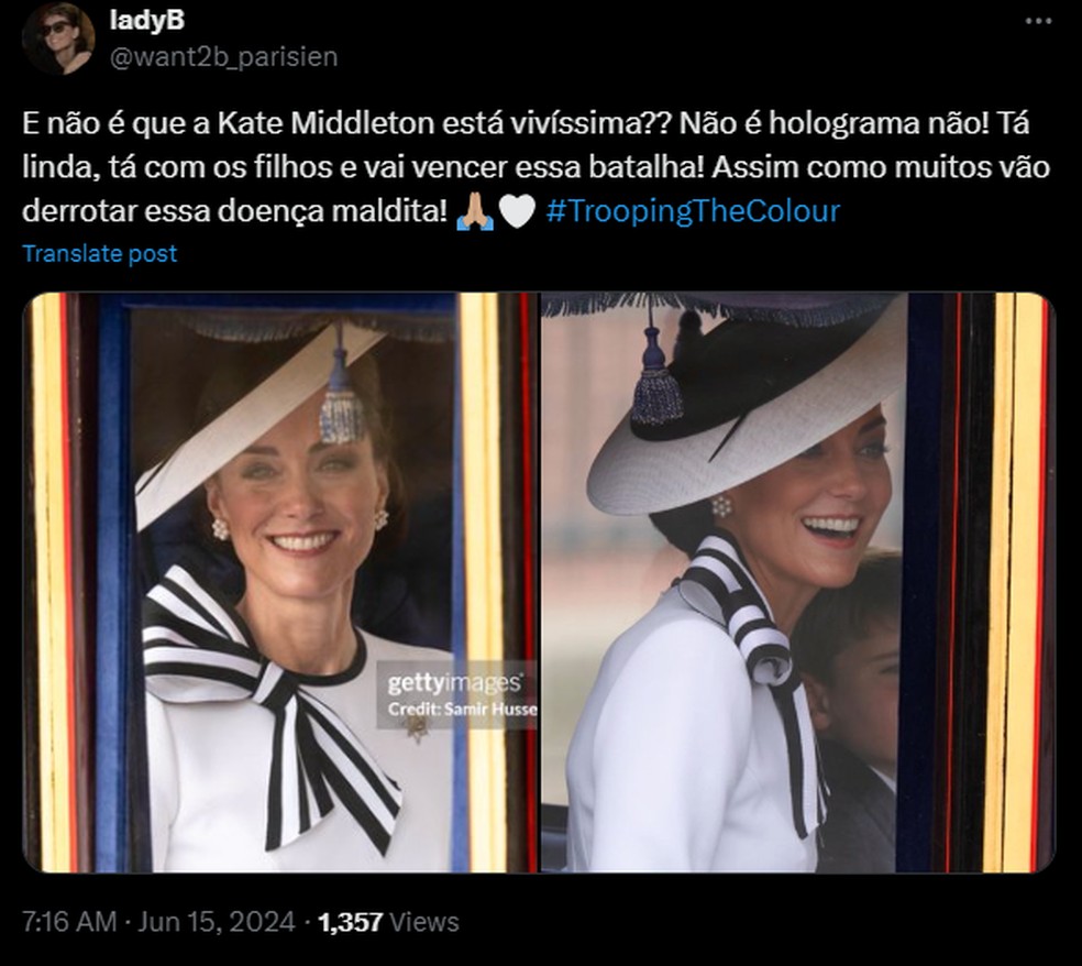 Trooping the Colour: fãs celebram sorriso de Kate Middleton em primeira ...