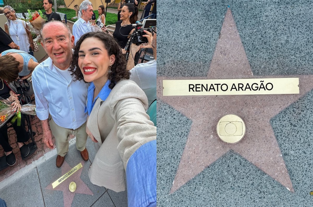 Lívian Aragão se emociona ao ver o pai, Renato Aragão, ser eternizado ...