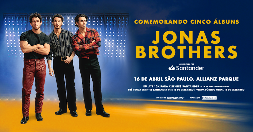 Jonas Brothers no Brasil: tudo que sabemos sobre a passagem dos irmãos ...