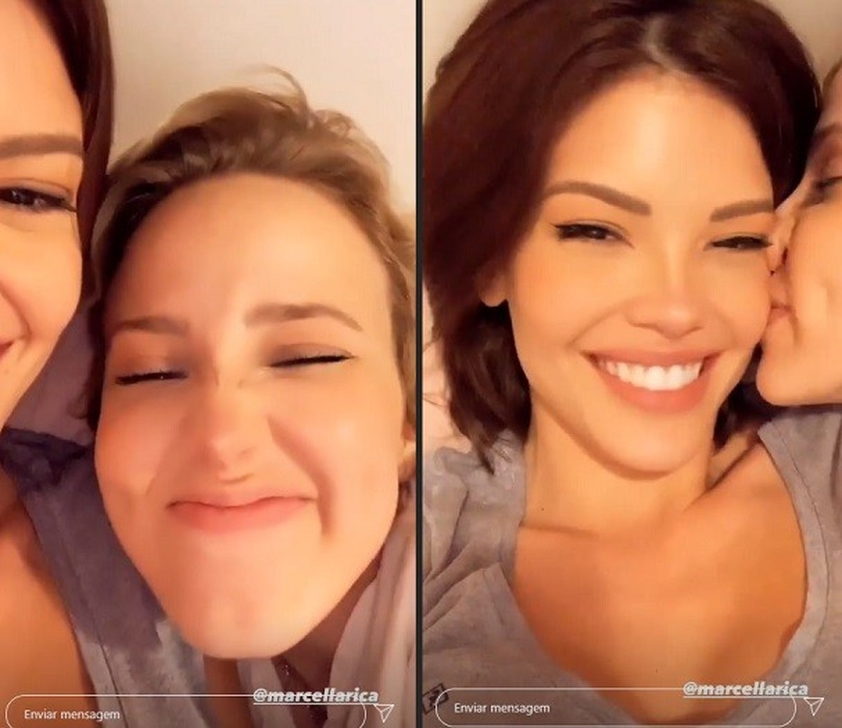 Vitória Strada celebra volta da namorada para casa