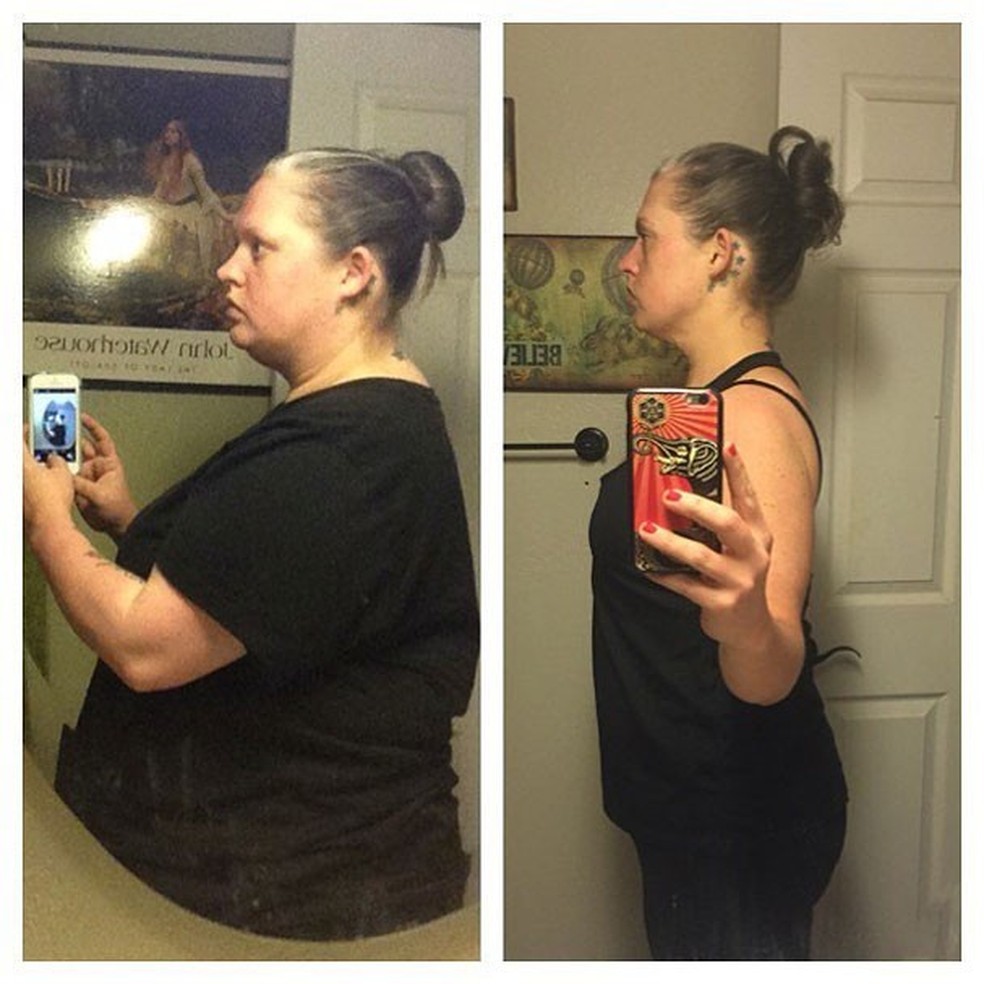 Mulher com 136 kg para de beber, faz dieta e 'rejuvenesce' 20 anos