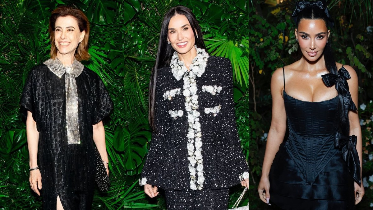 Fernanda Torres encontra Kim Kardashian e “rival” Demi Moore em ...