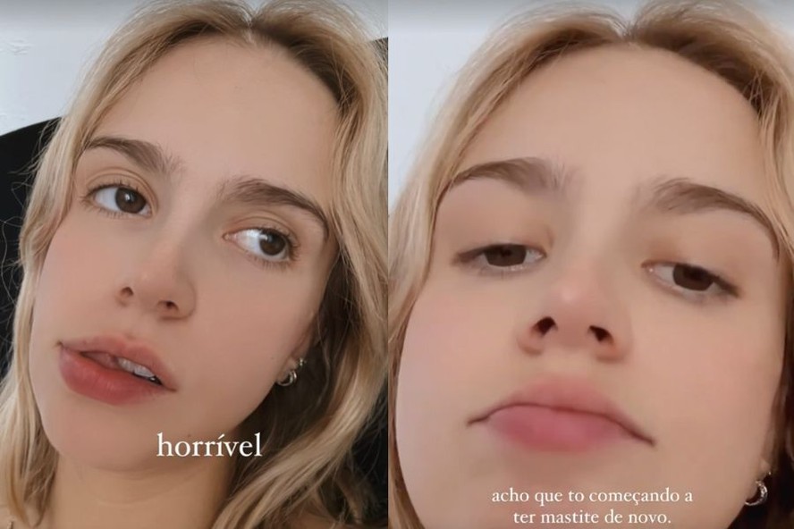 Isa Scherer revela estar com mastite: 'Passei a noite com febre'