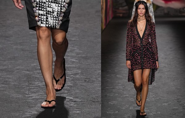 Chanel troca salto por chinelos flip-flops em desfile na Semana de Moda ...