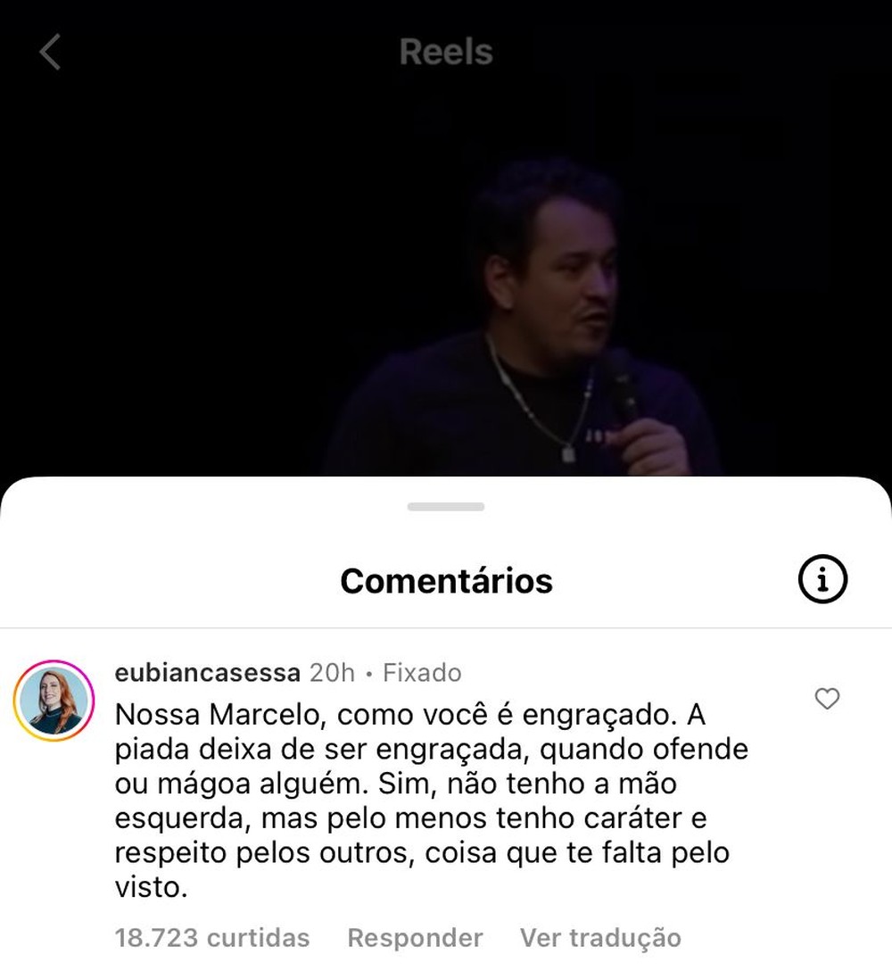 Bianca Sessa é vítima de piada capacitista e alerta humorista ...