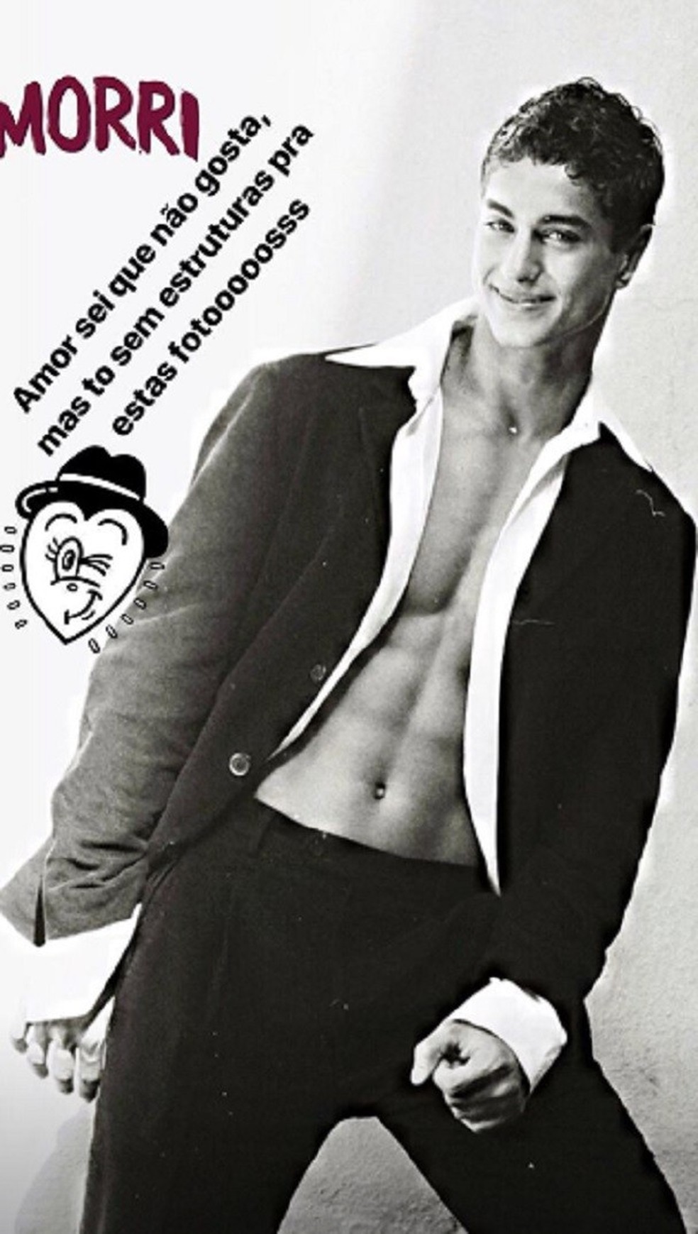 Isis Valverde posta foto antiga do marido e brinca: 'Sem estruturas'