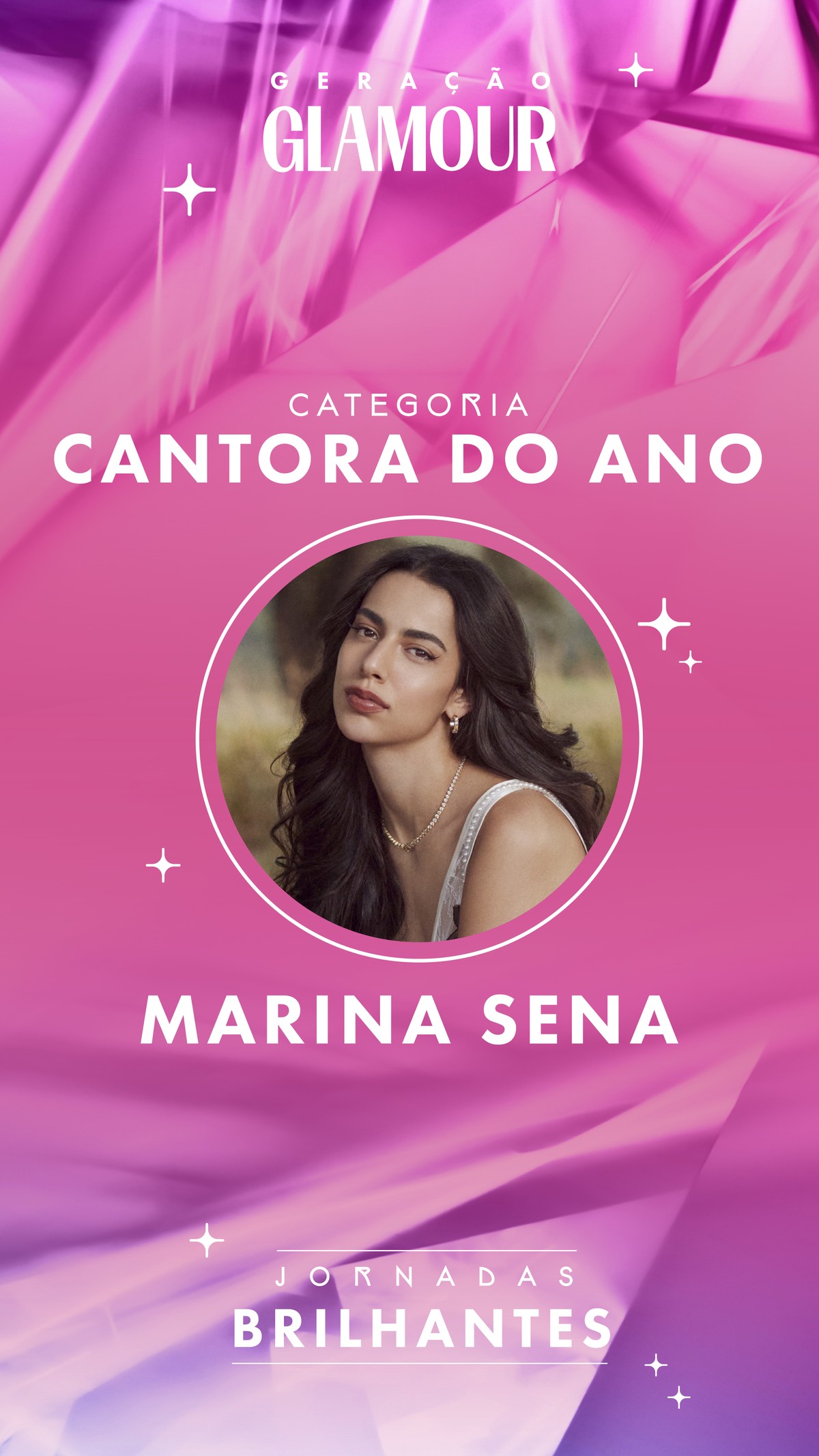 Geração Glamour 2023: Marina Sena é a vencedora na categoria 'Cantora ...