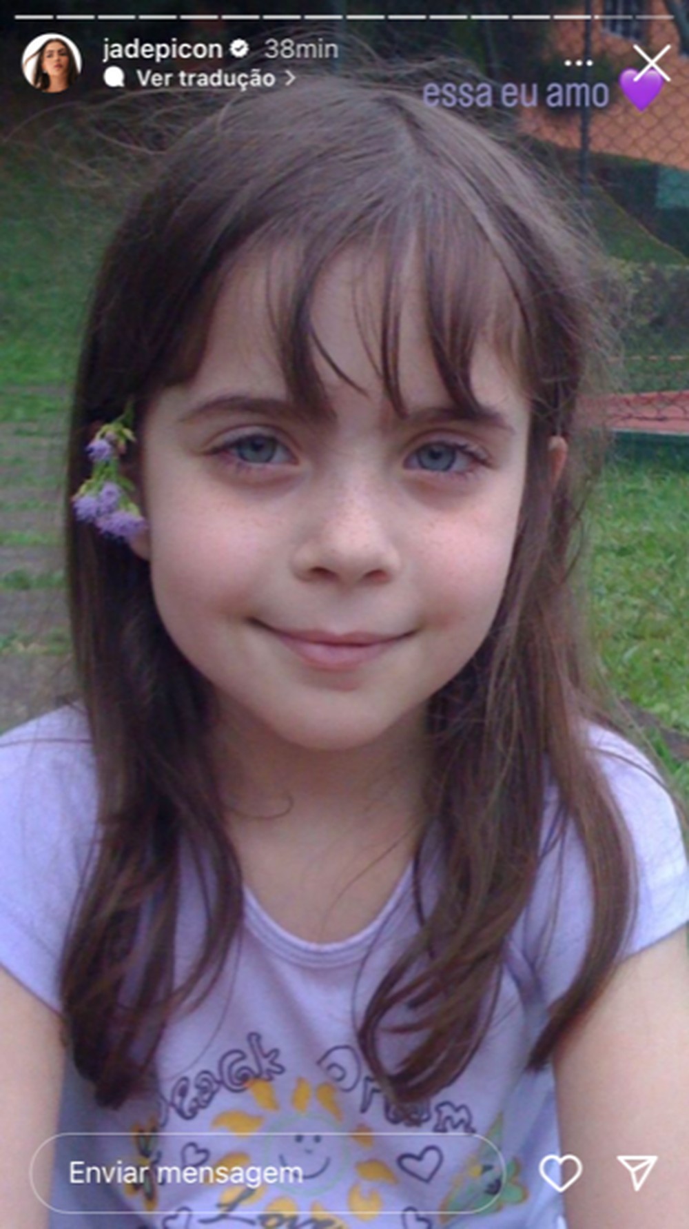 Jade Picon abre álbum de infância; veja as fotos