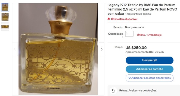 Perfume do Titanic? Como amostras encontradas no navio inspiraram a ...