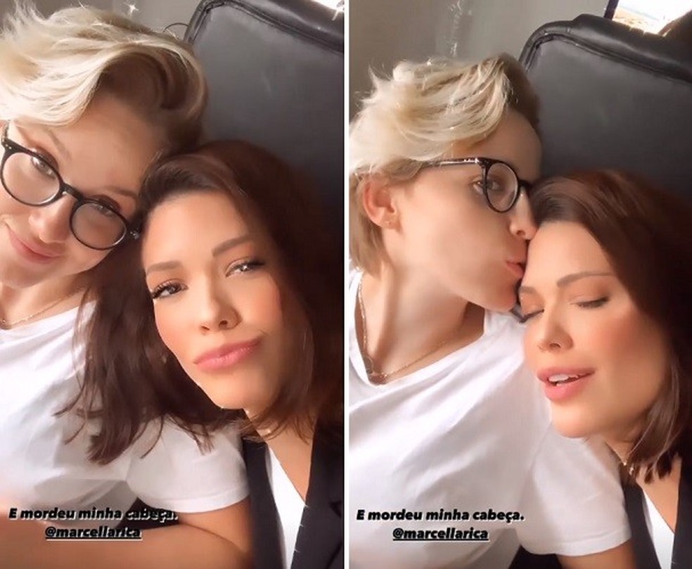 Vitória Strada posta momento de chamego com Marcella Rica