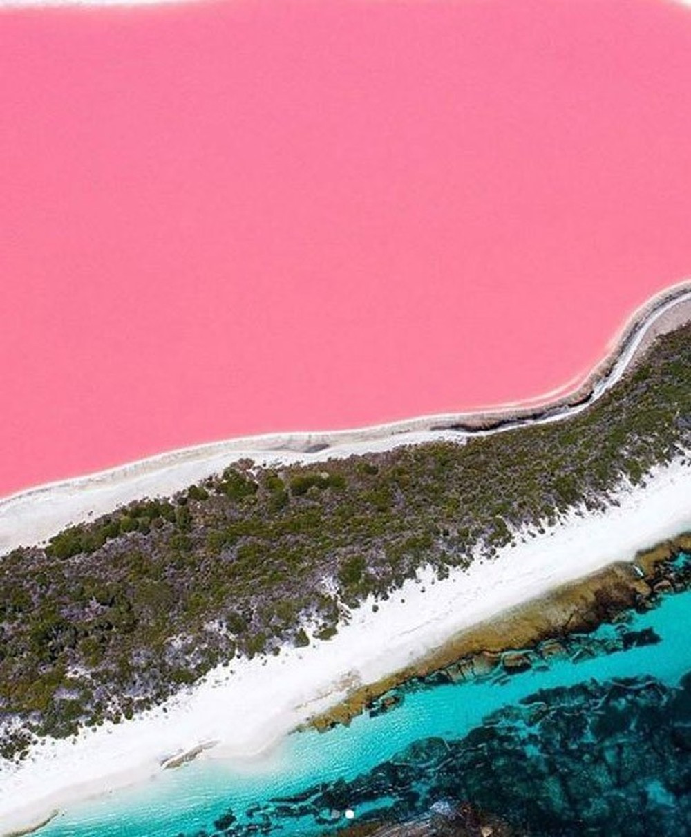 Existe um lago rosa pink na Austrália e nós estamos impactadas
