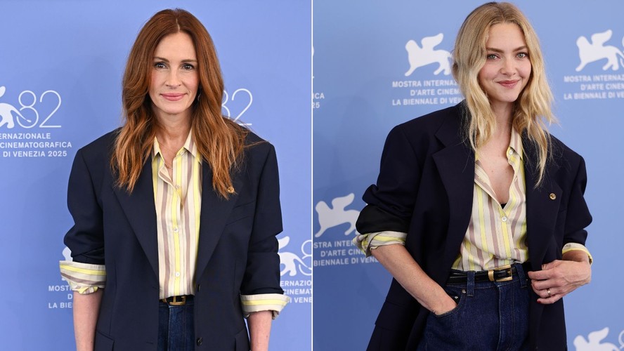Dobradinha fashion: Julia Roberts empresta look para Amanda Seyfried no ...