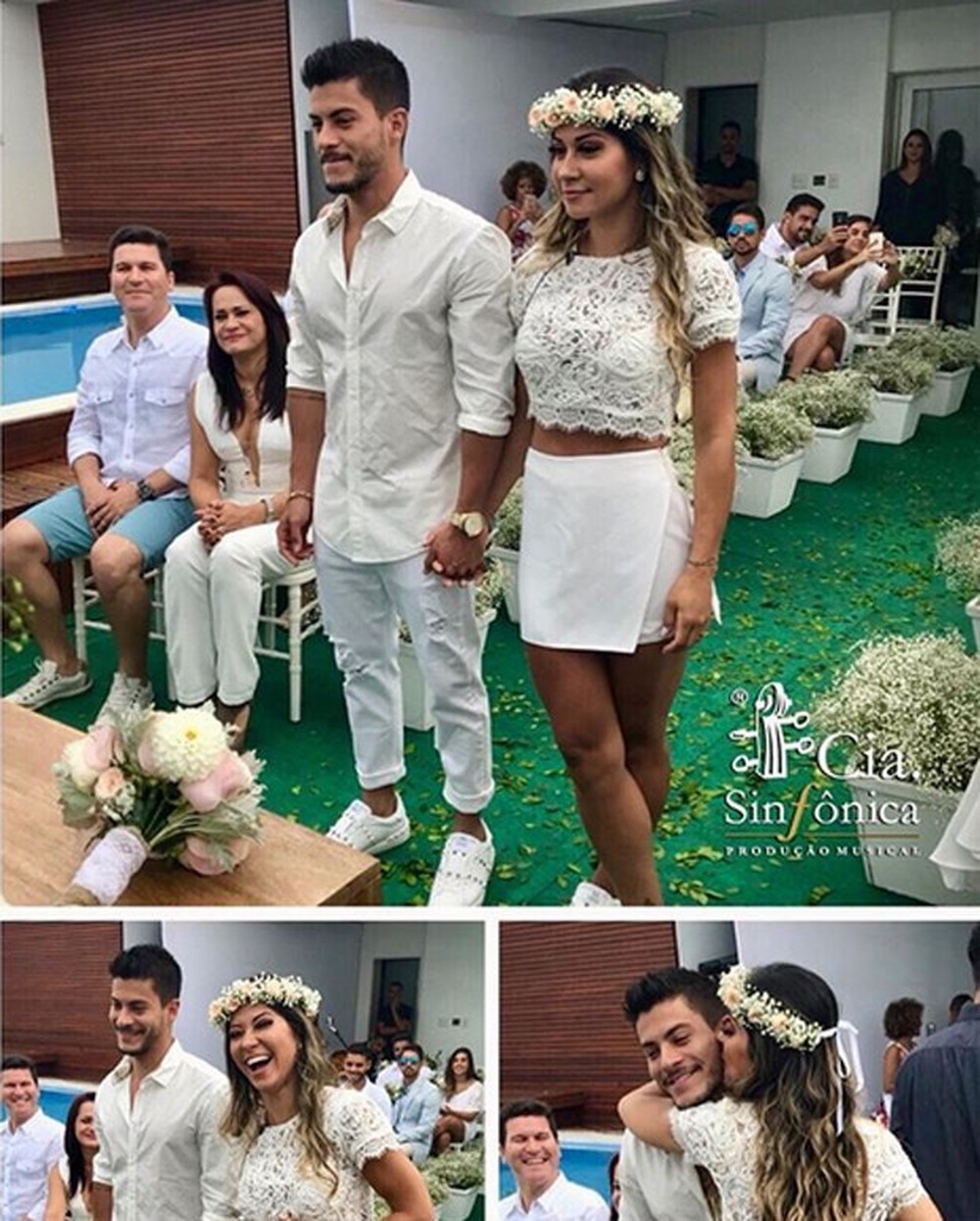 Mayra Cardi e Arthur Aguiar se casam no Rio de Janeiro
