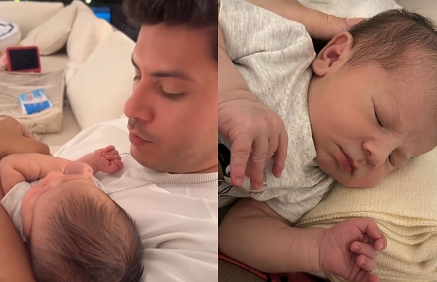 Jheny Santucci se derrete ao mostrar Arthur Aguiar com filho: 'colinho ...
