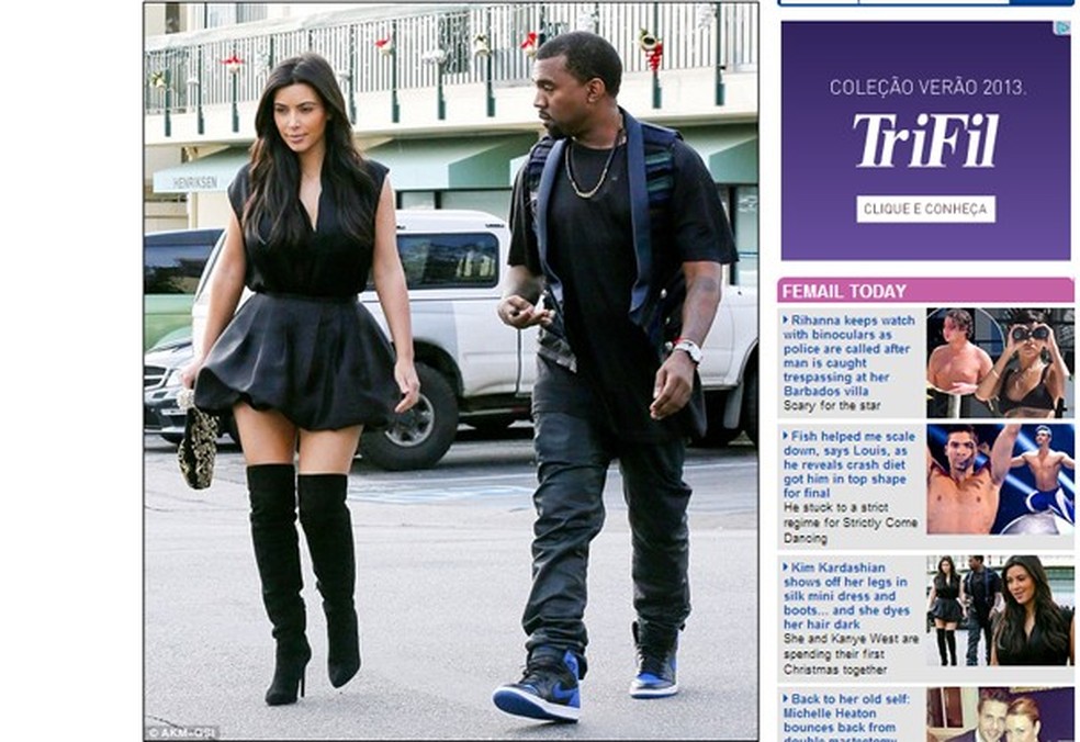 Kim Kardashian está ansiosa para o Natal e não desgruda de Kanye West