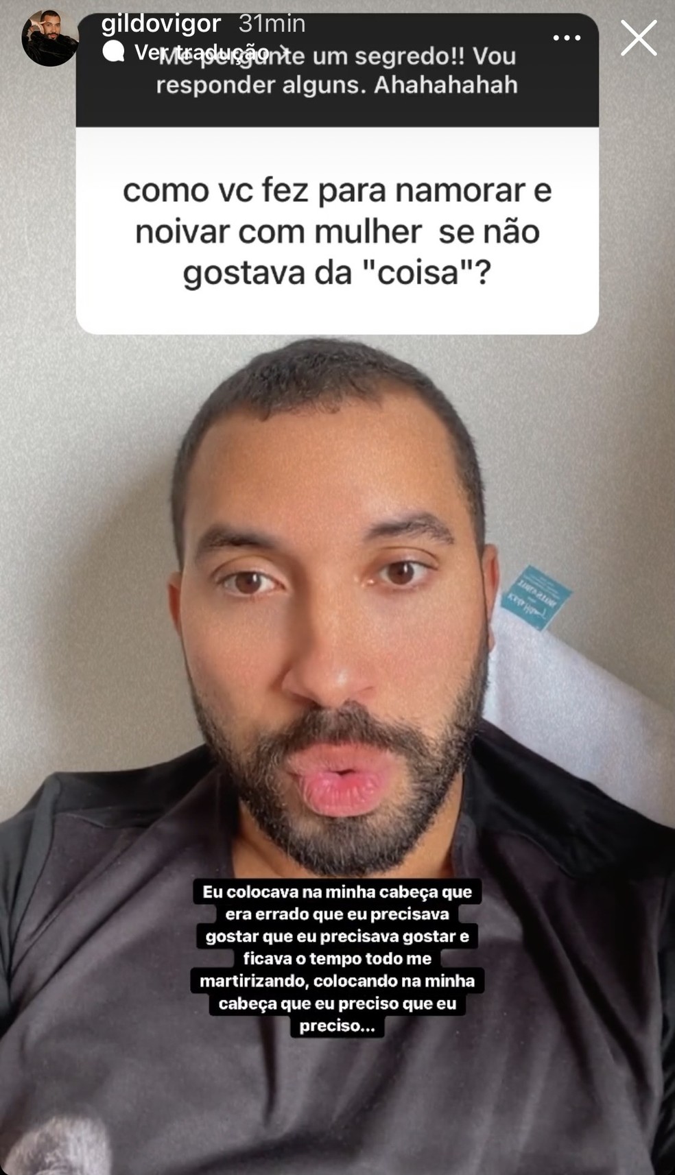 Gil do Vigor responde perguntas ousadas de seguidores