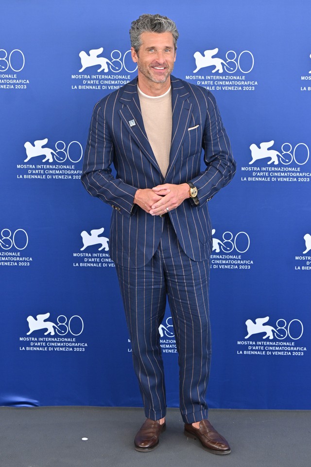 Patrick Dempsey e Adam Driver concentram flashes na chegada ao Festival ...