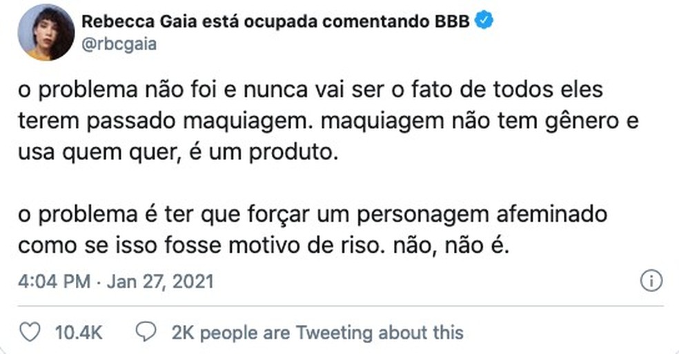 BBB21: Lumena fica incomodada com atitude dos brothers; reunimos tweets ...