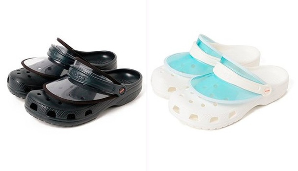 Crocs com pochete, viseira e franjas: a moda, definitivamente, não tem ...