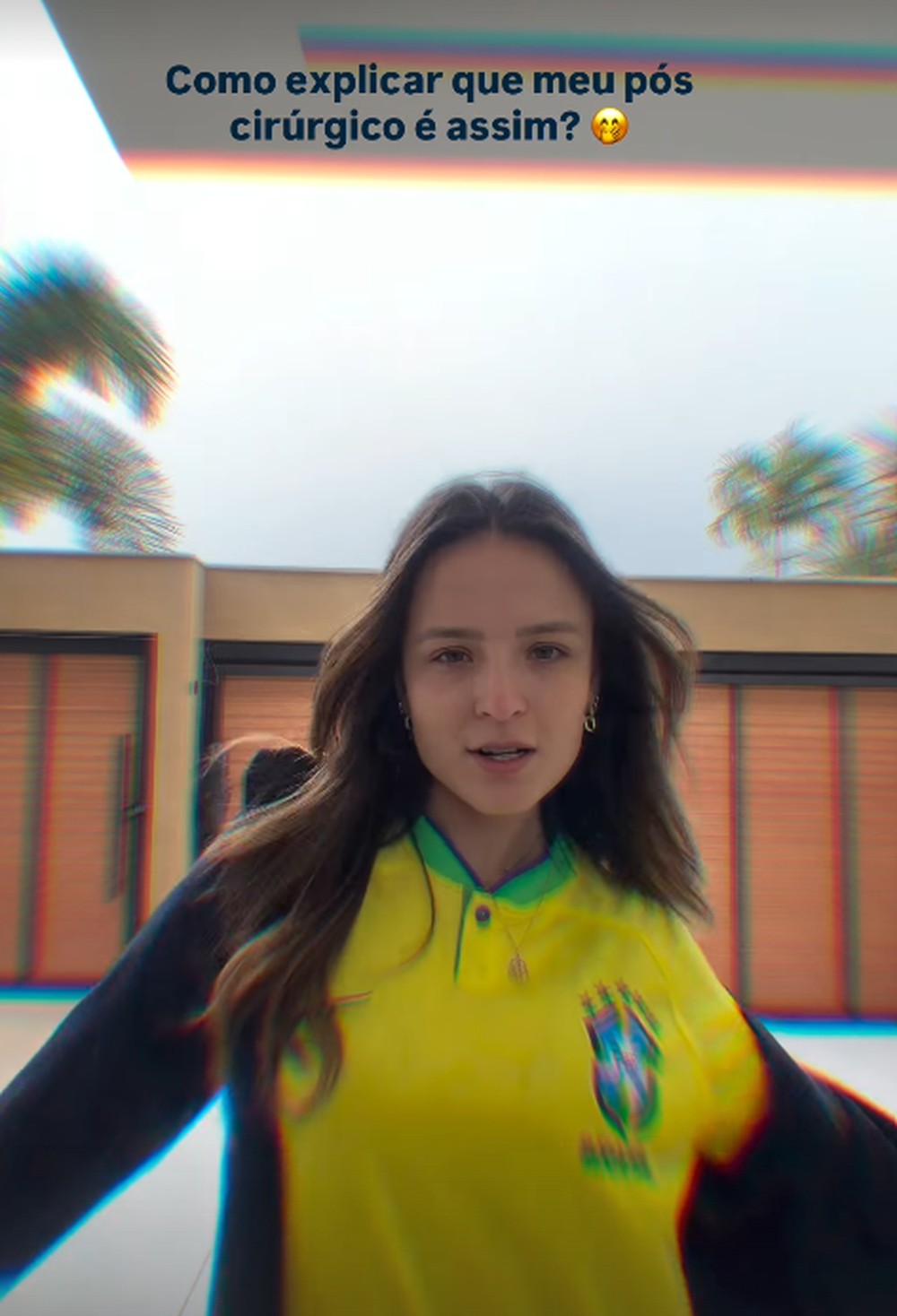 Larissa Manoela mostra animação em clima de Copa: 'Meu pós cirúrgico é ...