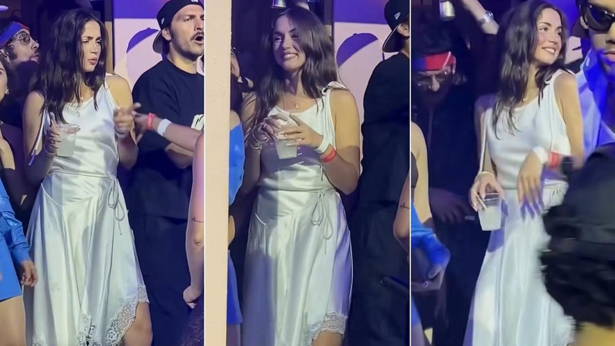 Ana de Armas curte show do Bad Bunny no palco em Porto Rico