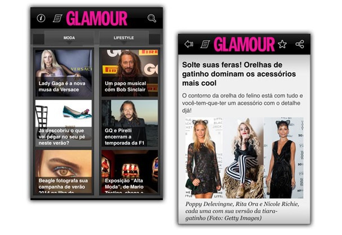 Baixe e leia a sua Glamour no tablet ou celular