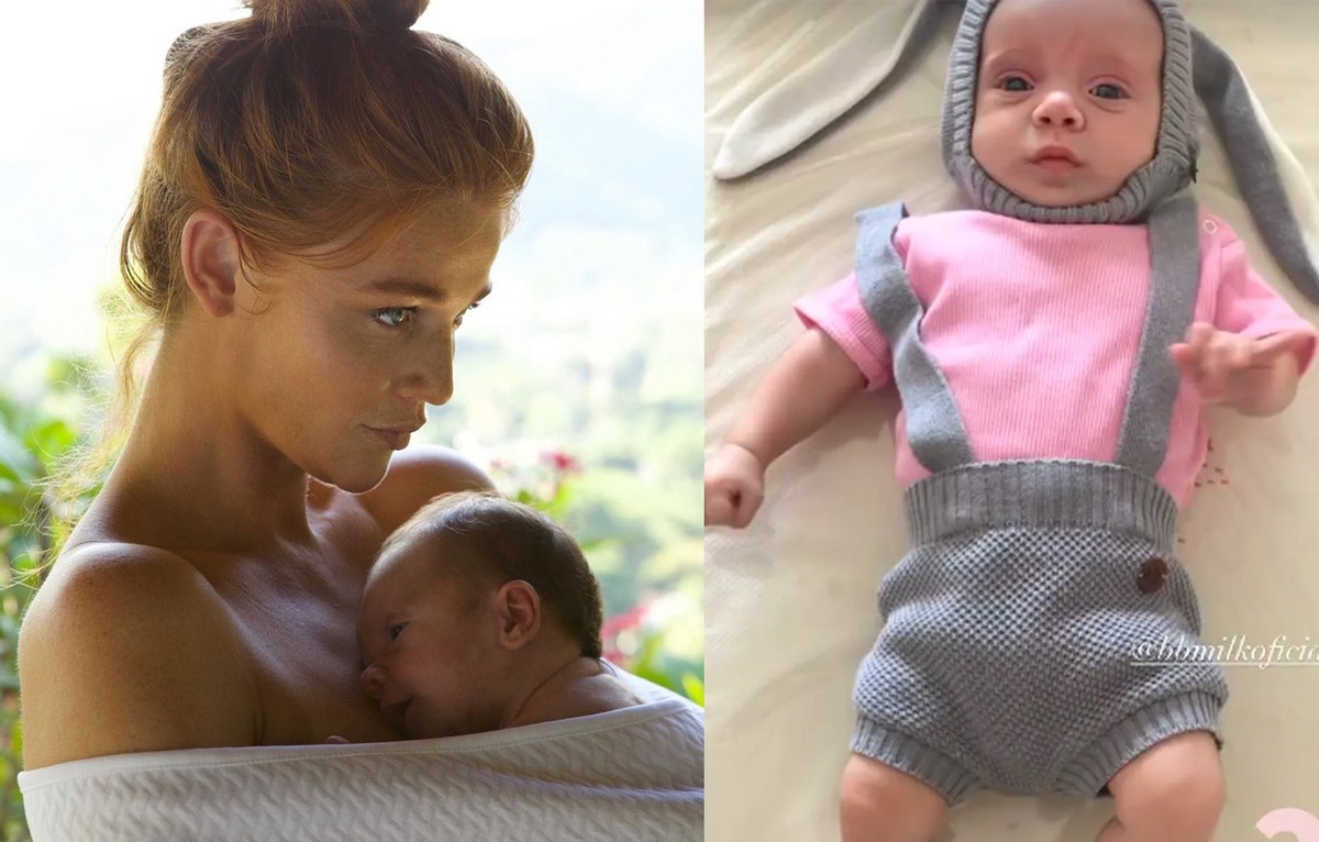 Cintia Dicker comemora três meses da filha Aurora com lookinho especial