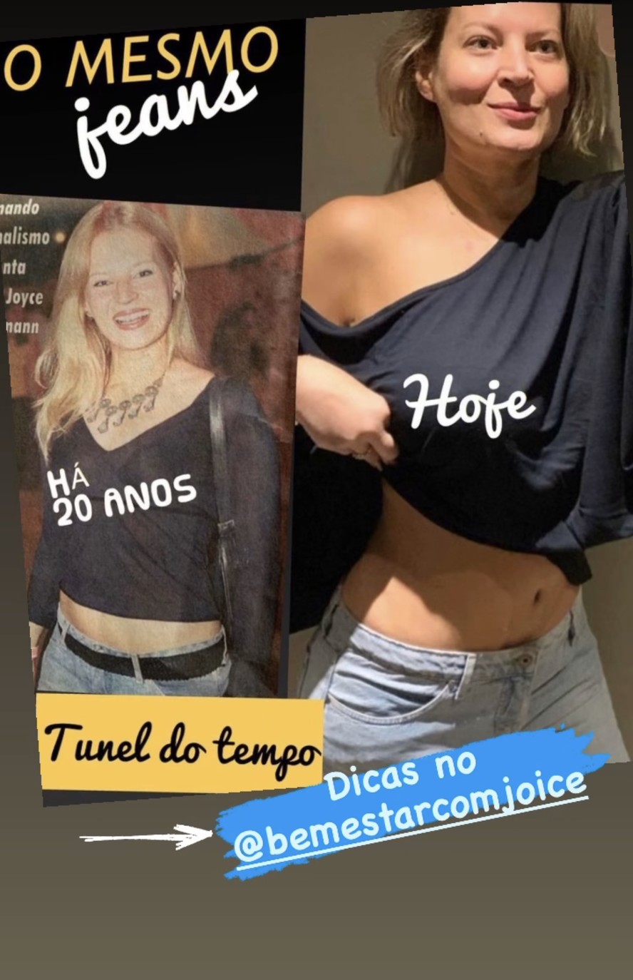 Joice Hasselmann veste o mesmo look do passado para mostrar shape: 'Do ...