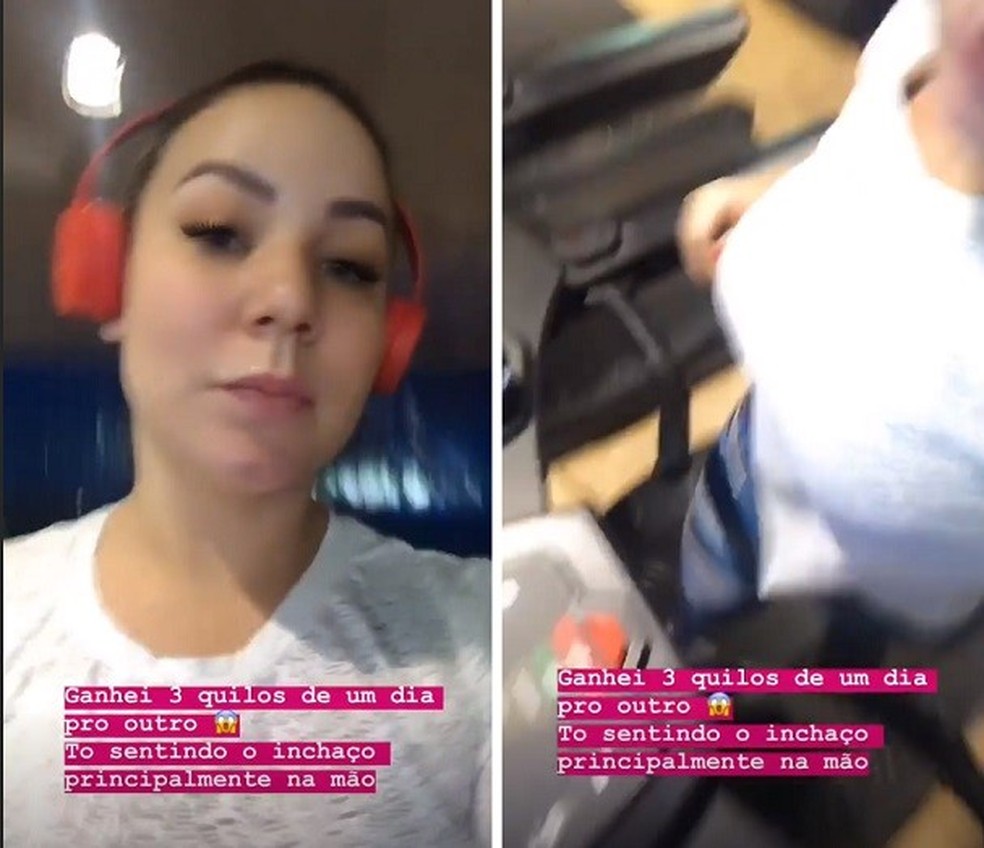 Ex-BBB Maria Claudia corre na esteira e conta: 'Engordei 3 kg de um dia ...