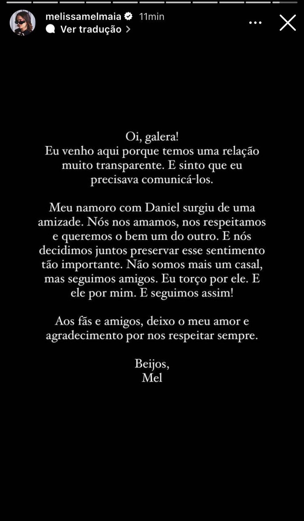 Mel Maia anuncia fim de namoro com MC Daniel, menos de um mês após reatar