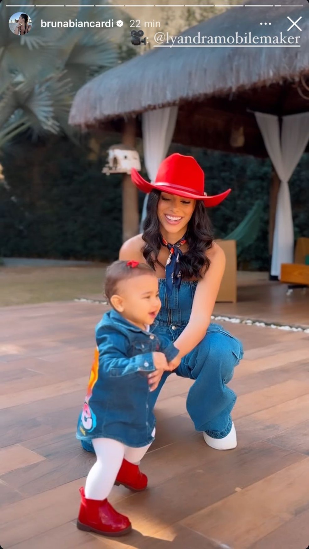 Bruna Biancardi combina look country com Mavie