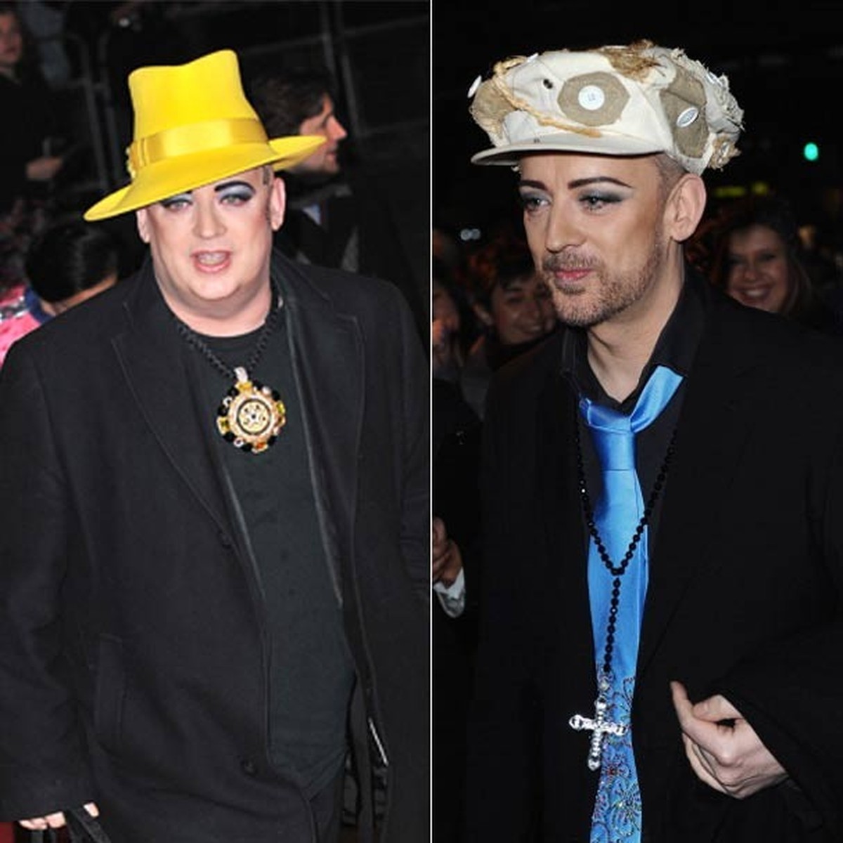 Boy George: antes e depois
