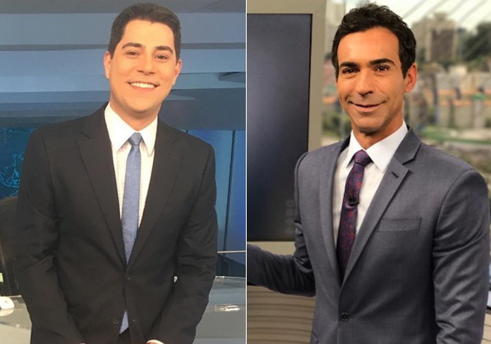 Evaristo Costa faz piada com noivado de Cesar Tralli e Ticiane Pinheiro