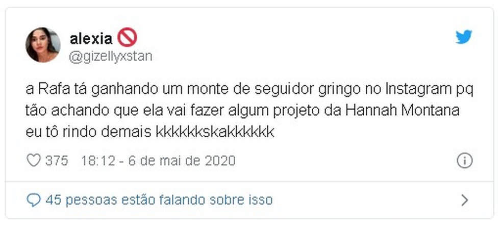 Gringos caem em meme brasileiro e acreditam que ex-BBB Rafa Kalimann é ...