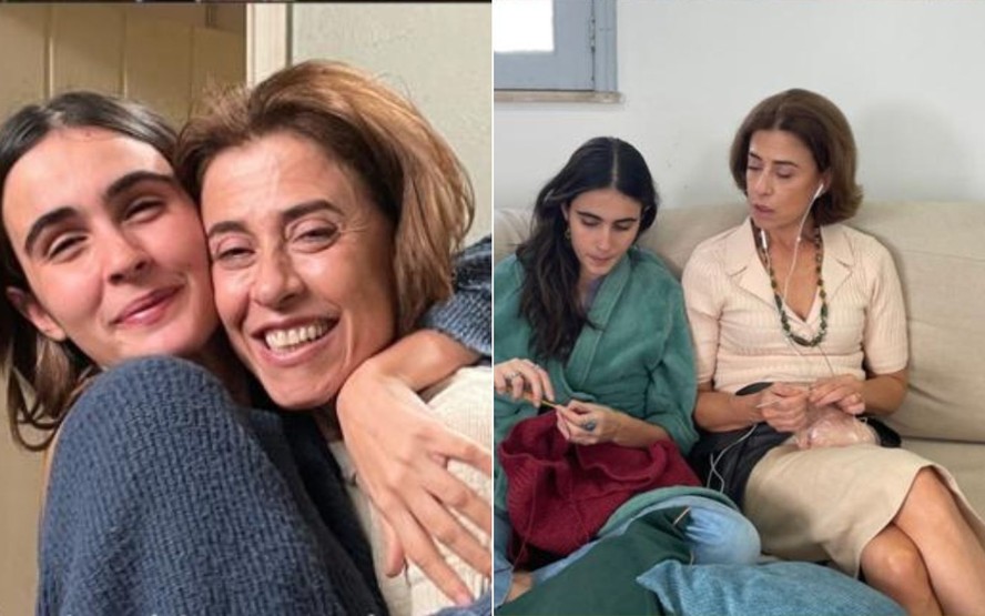 Valentina Herszage resgata fotos com Fernanda Torres nos bastidores de ...