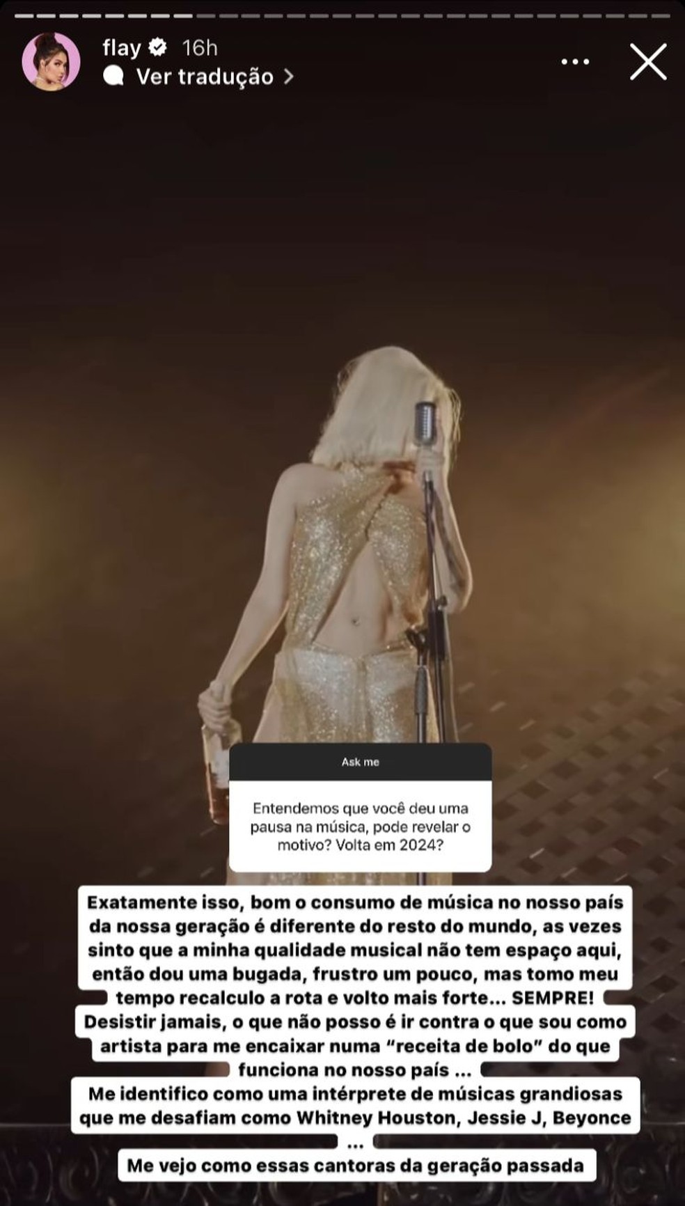 Flay faz pausa na carreira e explica escolha: 'Minha qualidade musical ...