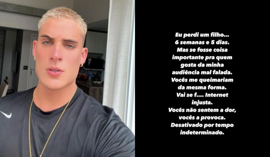 Tiago Ramos, ex da mãe de Neymar revela que perdeu um filho