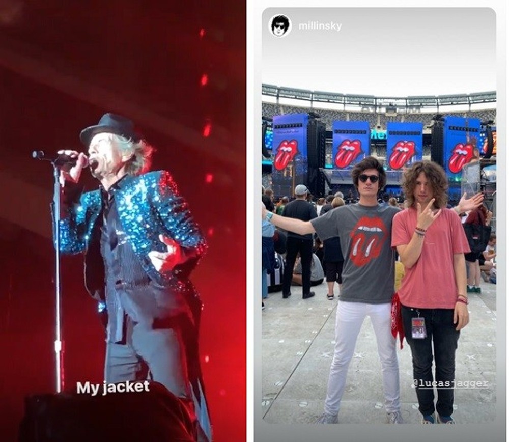 Lucas Jagger confere show do pai nos Estados Unidos e brinca com look ...