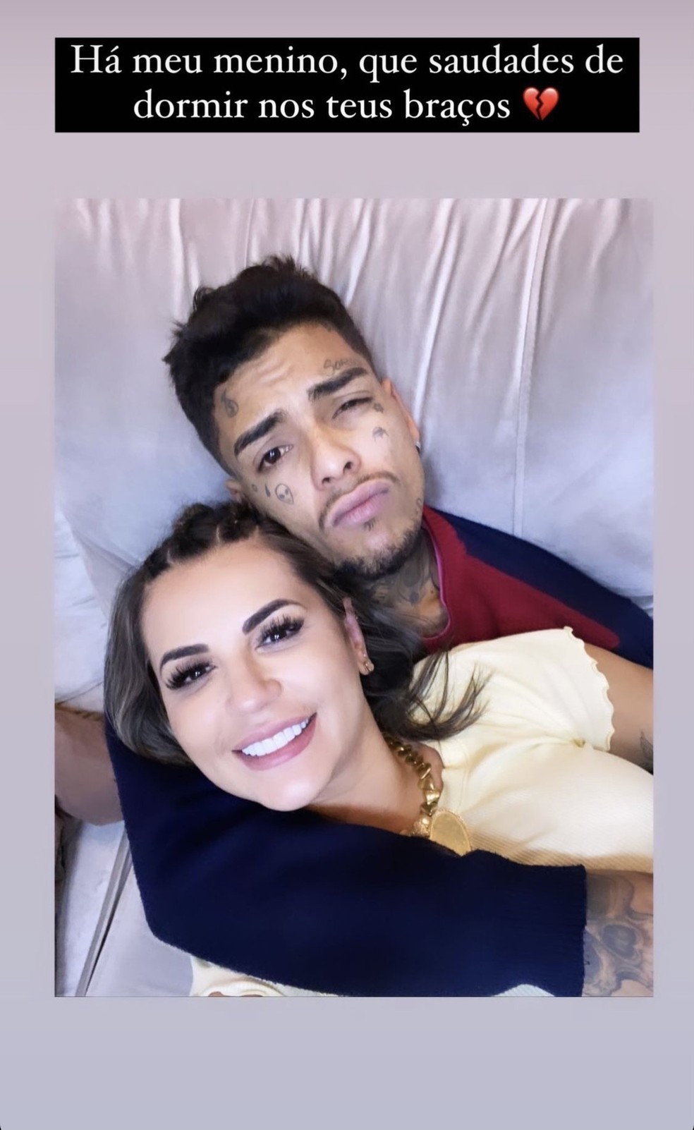 Deolane Bezerra relembra fotos com Mc Kevin e desabafa: 'Vou carregar ...